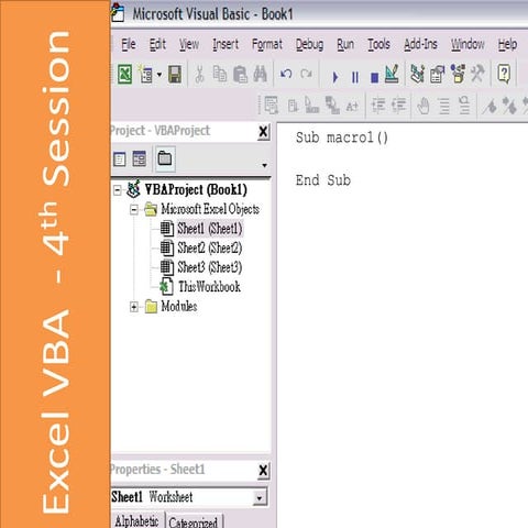 E Learning Excel Vba Programming Lesson 1