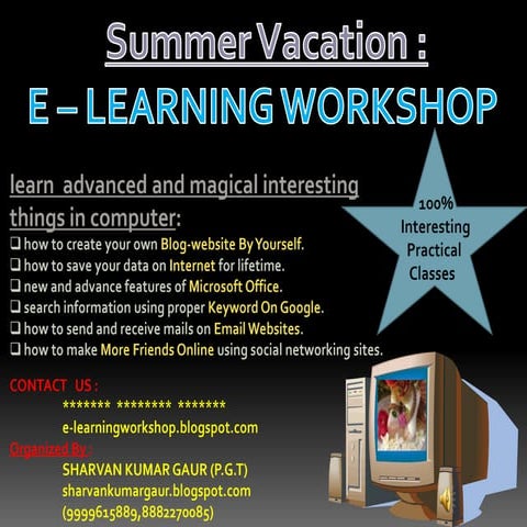 E learninig workshop | PPTX