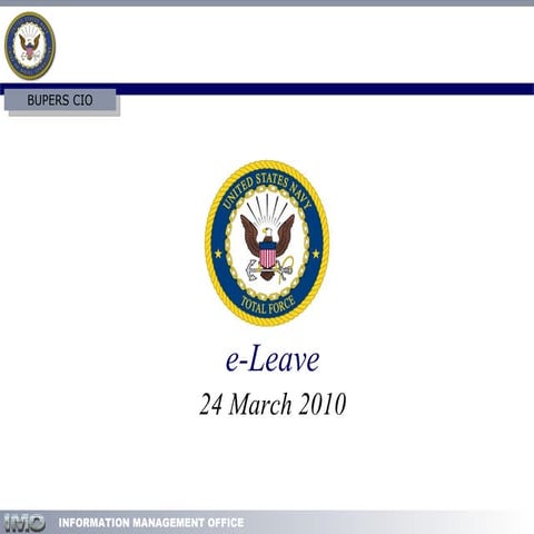 E leave brief - general - 24 mar 10 | PPT