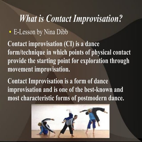 What is Dance Improvisation? | PDF
