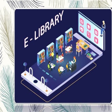 E library | PPTX | Internet | Computing