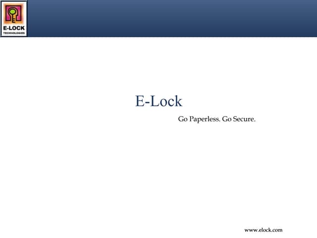 E-lock digital signatures