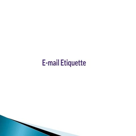 E-Mail etiquette Professional English.ppt