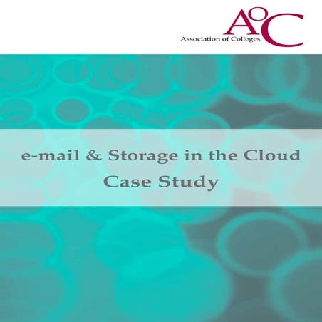 E mail & storage in the cloud | PDF