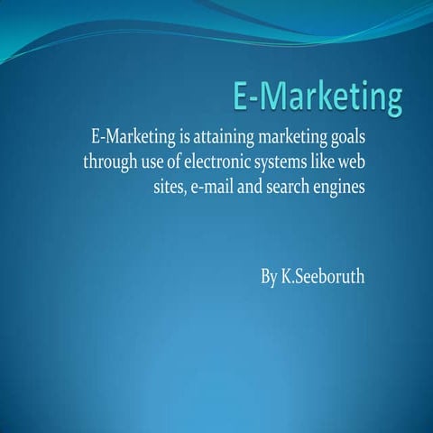 E marketing | PPTX