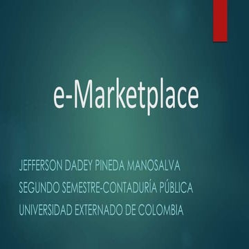 E marketplace | PPTX