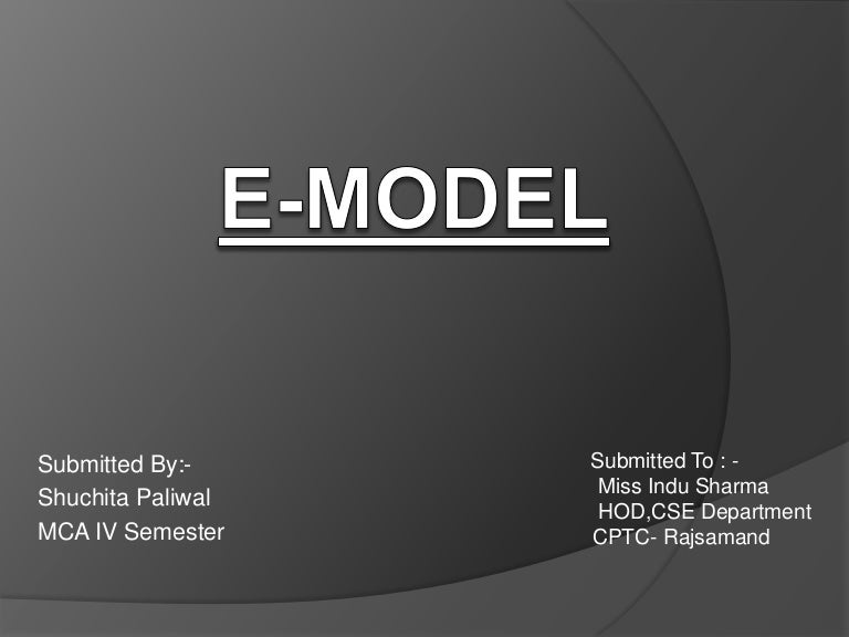 E model