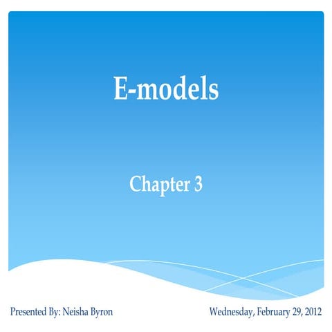 E-models | PPT