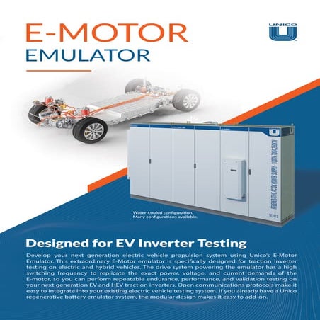 E-Motor Emulator | EV Inverter Testing - Unico | PDF
