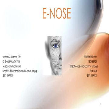 E nose | PPTX