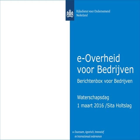 e-Overheid voor bedrijven | PPT