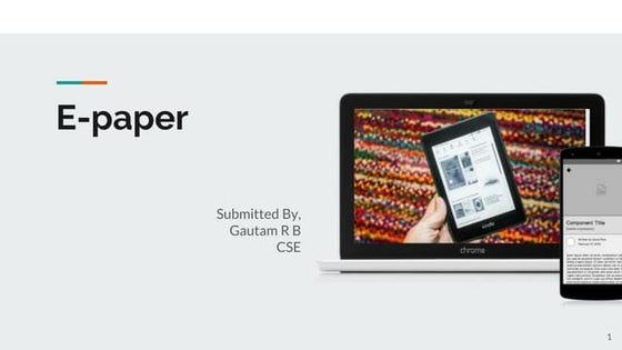 Electronic Paper E Paper Pdf