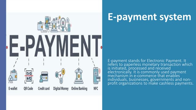 E Payment System Ppt