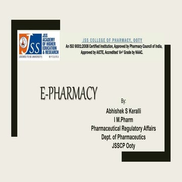 E pharmacy | PPTX