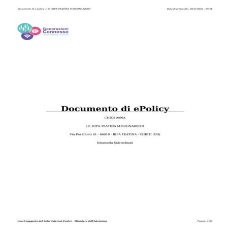E policy firmata | PDF