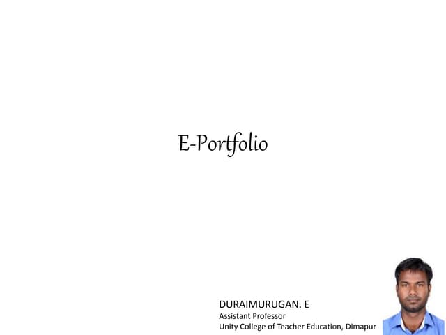 E Portfolio e-portfolio