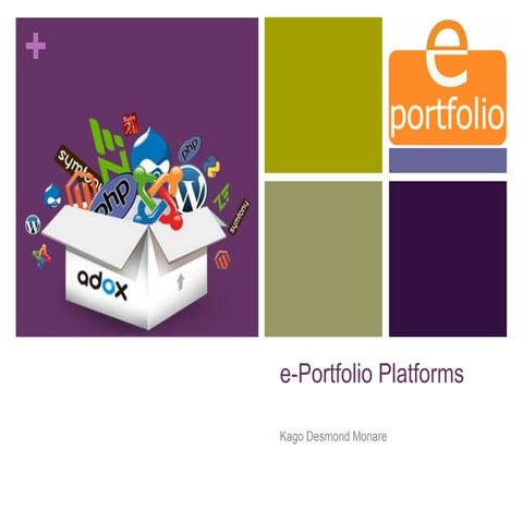 E portfolio platforms | PPTX