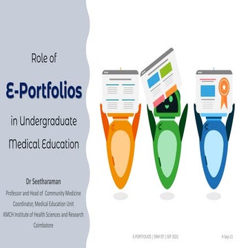 Role of e-Portfolios in Undergraduate Medical Education | PPT