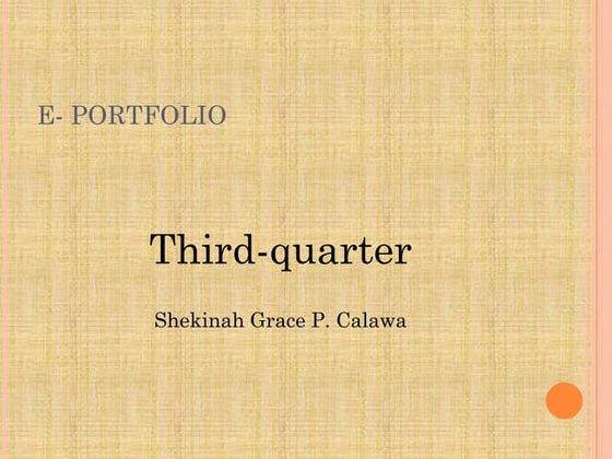 E-Portfolio Adelainee Biang | PPT