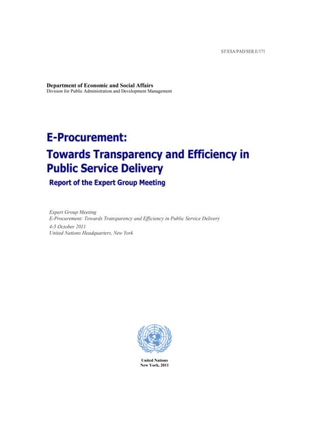 Government e procurement | PDF