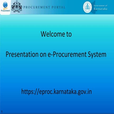 e-Procurement System presentation for business | PPTX