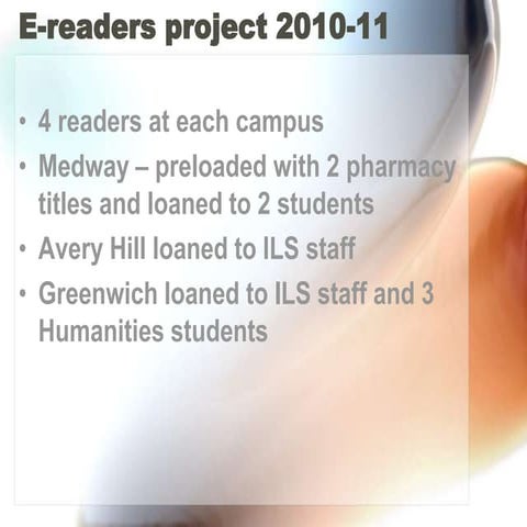 E readers project | PPT