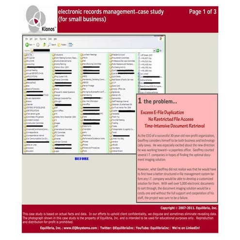 Electronic Records Management in Small Businesses – A Case Study | PDF