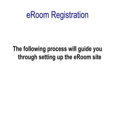E Room Registration | PPT