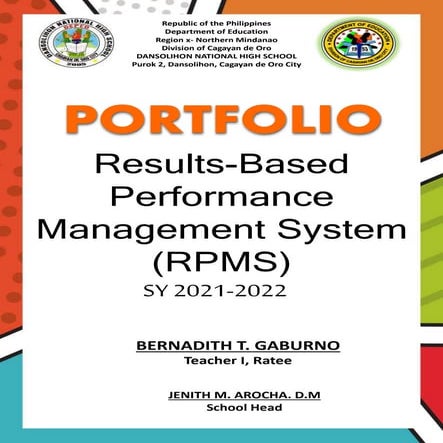 Rpms Portfolio-for teacherTemplate.pptx 2023-2024 | PPTX