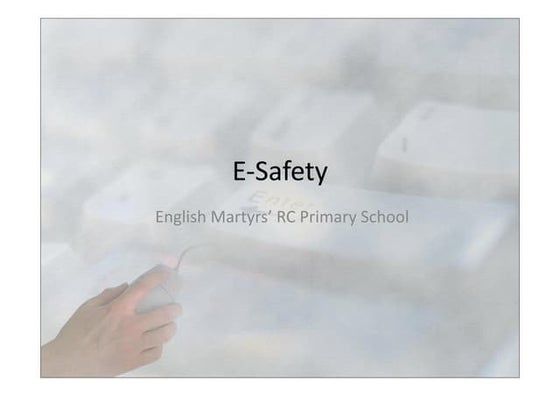 Online safety: useful information for children, parents and staff | PDF