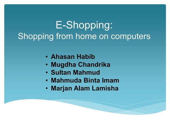 Online shopping presentation | PPTX
