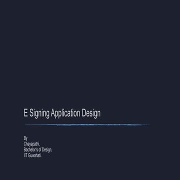E signing application | PPTX