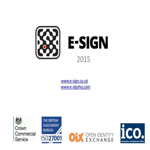 E sign presentation 2015 | PPTX | Computer Software and Applications ...