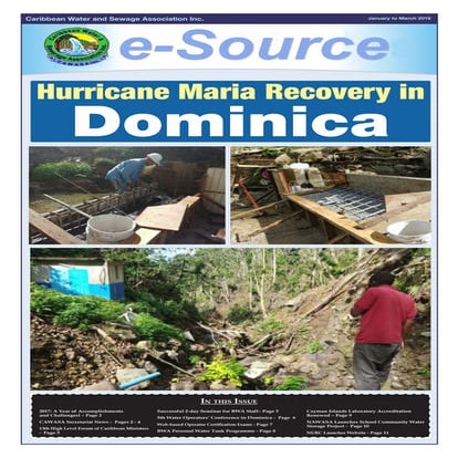 CAWASA E-source Newsletter January - March 2018 | PDF | Business ...