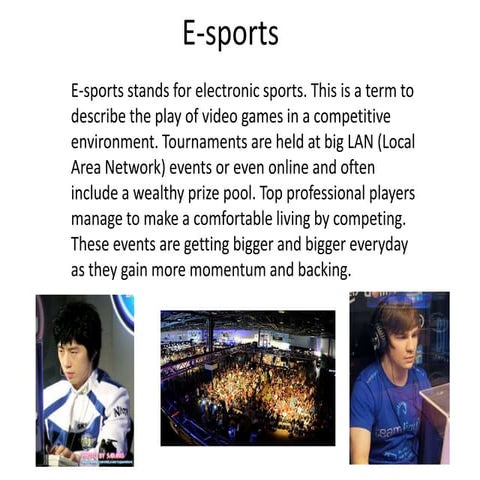 E-sports slideshow | PPTX