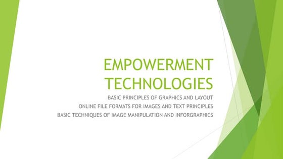 Empowerment Technologies - Imaging and Design for the Online ...