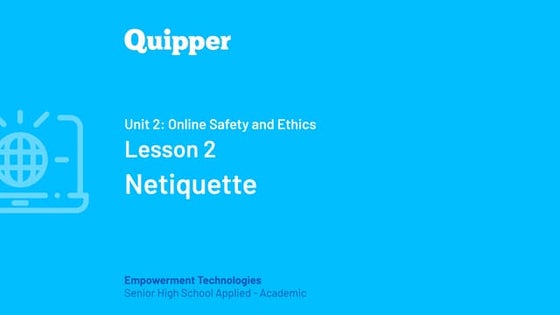 Media and Information Literacy Netiquette | PPTX | Internet Safety ...