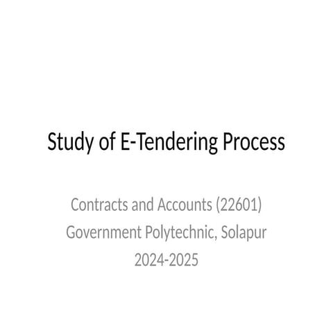 E-Tendering_Presentation_Updated.pptx micro project | PPTX