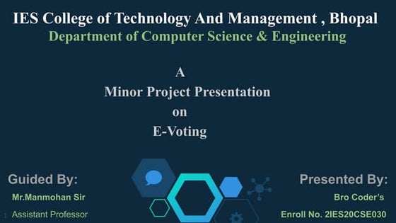 ONLINE VOTING SYSTEM FINAL.pptx | Internet | Computing
