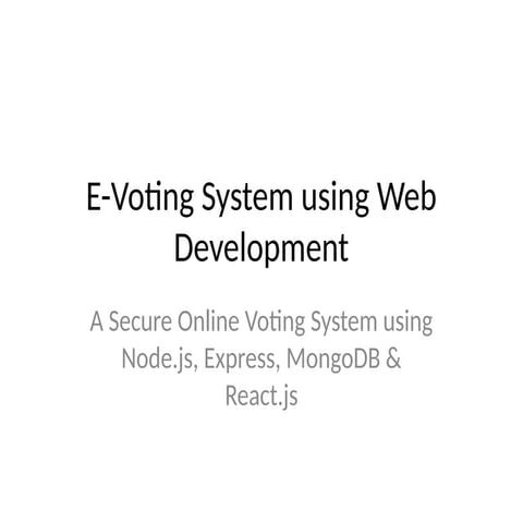 E-Voting_System_Presentation.pptx smart project | PPTX