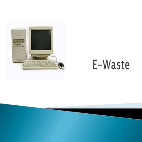 E waste recycling bca | PPTX
