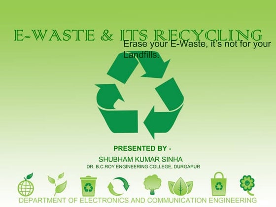 E-Waste | Electronic Waste PPT | PPTX