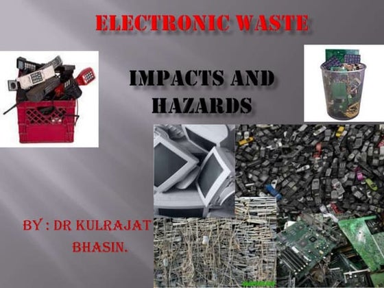 E-Waste | Electronic Waste PPT | PPTX