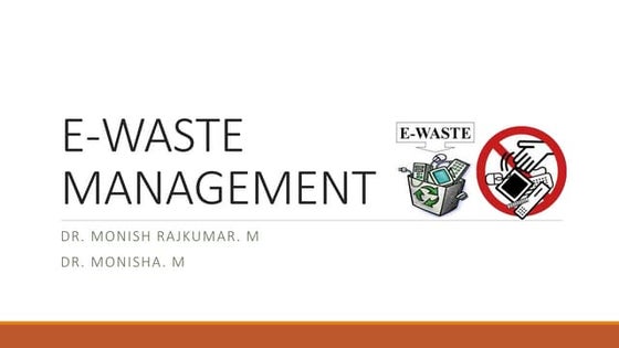 E-Waste | PPT