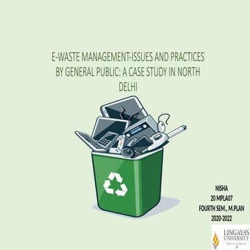 E-waste management- Issues and practices by general public.pptx