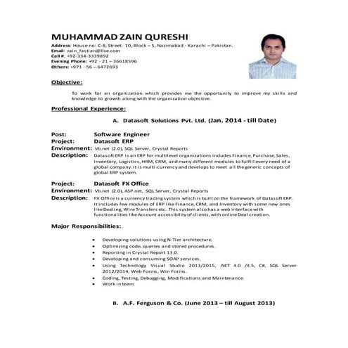 Curriculum-Vitae-Zain | PDF