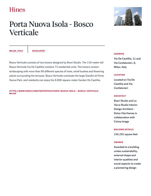 Bosco Verticale | PPTX