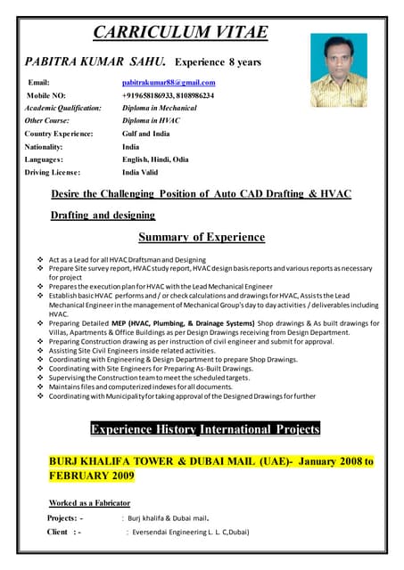 CV_ BIM Revit Mep Modeler & Draftsman | PDF