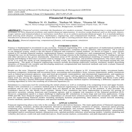 Financial Engineering | PDF