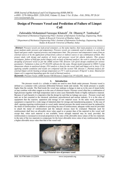 Industrial Spherical pressure vessel design & analysis using FEA | PDF ...